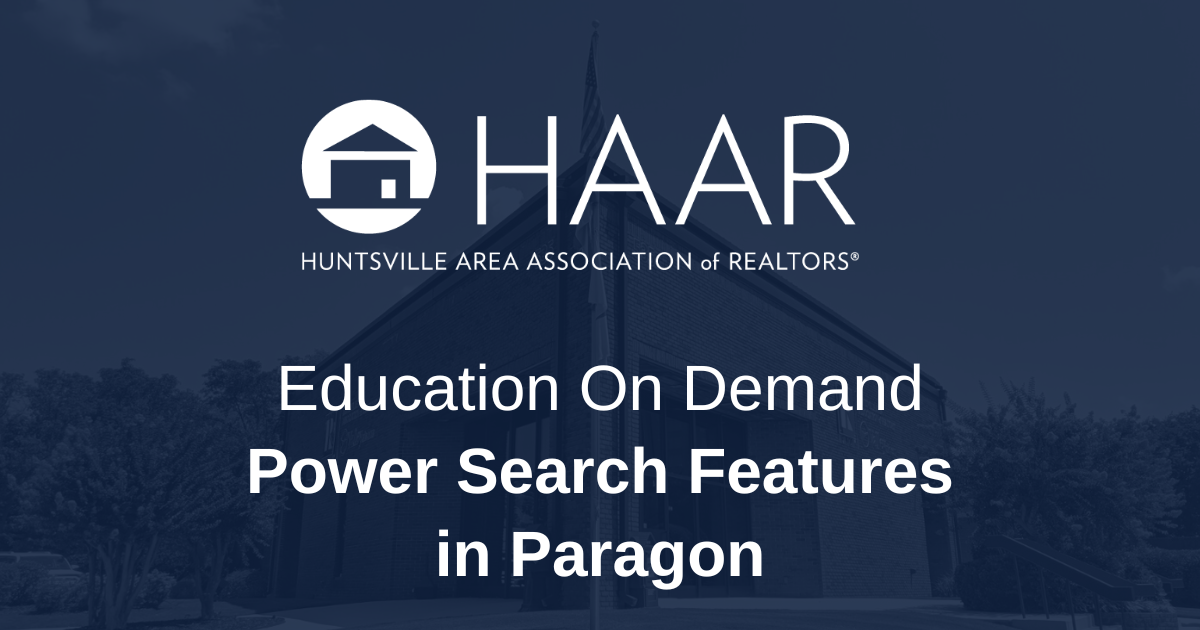 Trainings On Demand - Huntsville Area Association of Realtors